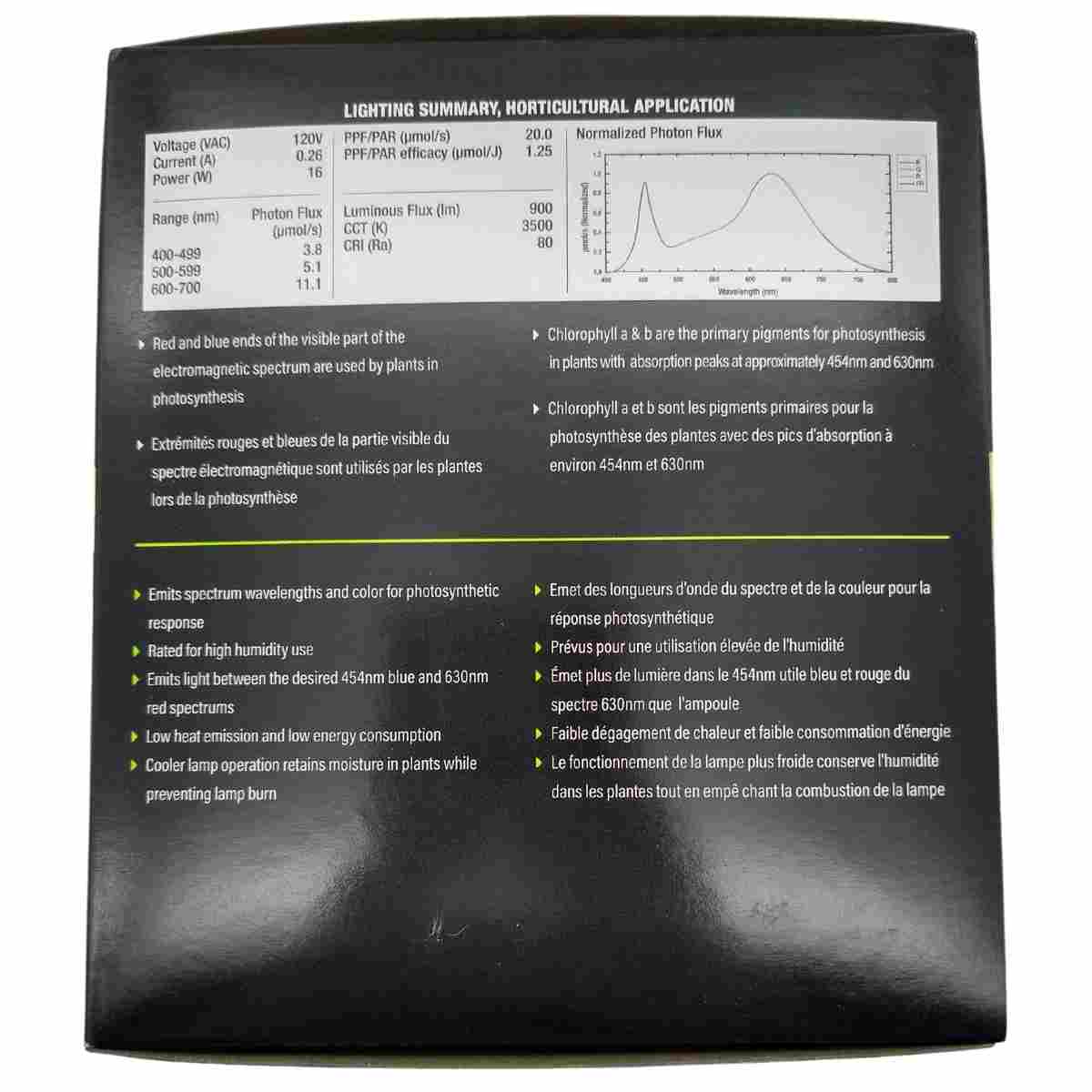 Ricks Garden Center | Feit Electric LED Full Spectrum Grow Light 16w 1pk